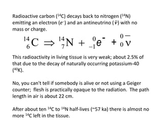 Radiocarbon dating archeological age determination by Carbon 14 | PDF