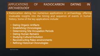 Radiocarbon dating / C-14 Absolute dating methods | PPTX