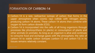Radiocarbon dating / C-14 Absolute dating methods | PPTX