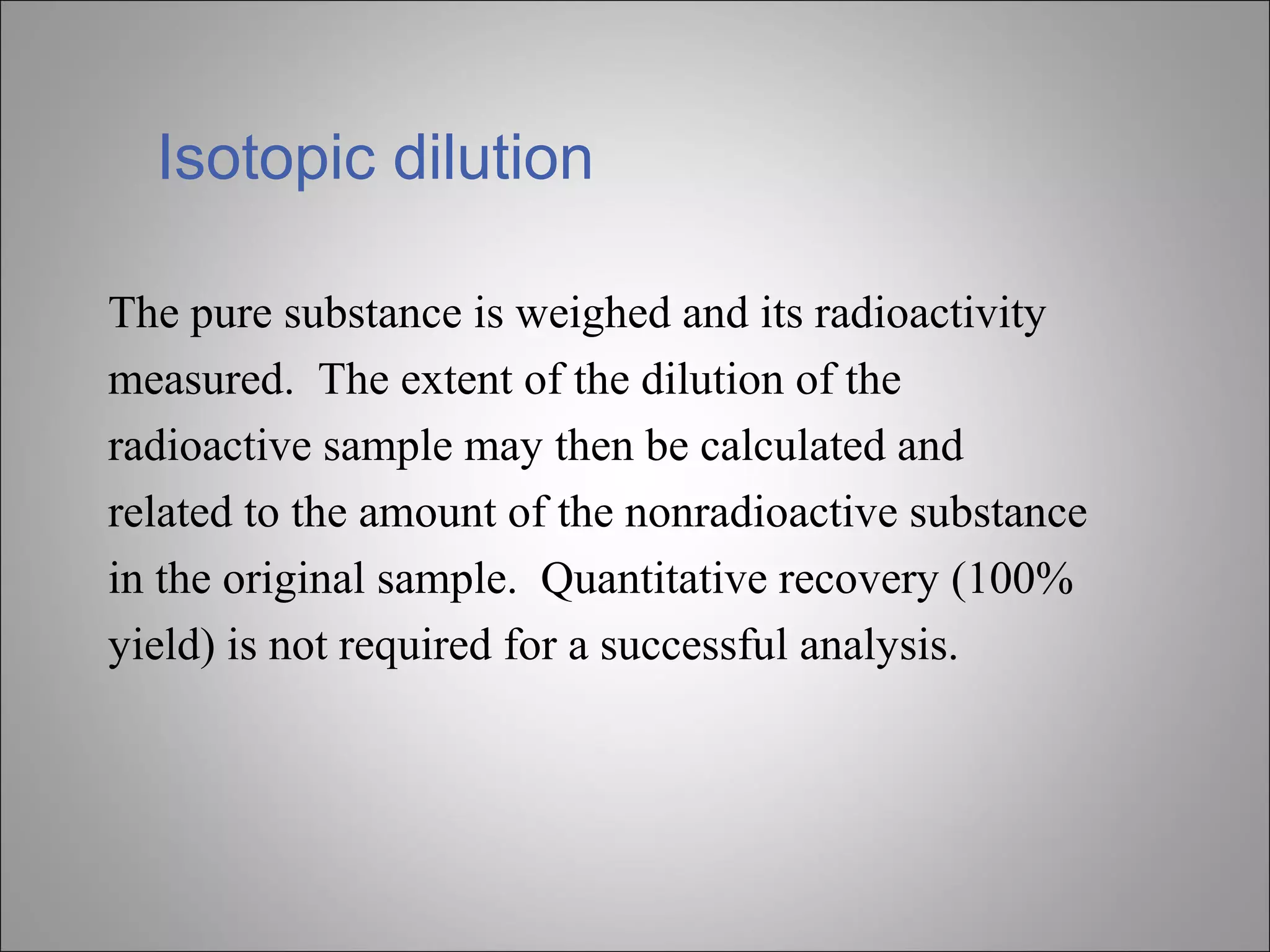 Radiochemical method | PPT