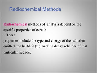 Radiochemical method | PPT