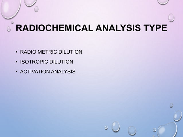Radiochemical method | PPTX