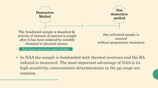 Radio chemical method of analysis | PPTX