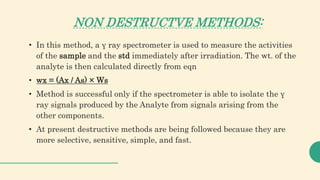 Radio chemical method of analysis | PPTX