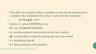Radio chemical method of analysis | PPTX