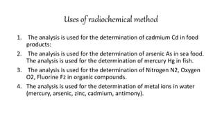 Radiochemical methods lec | PPTX