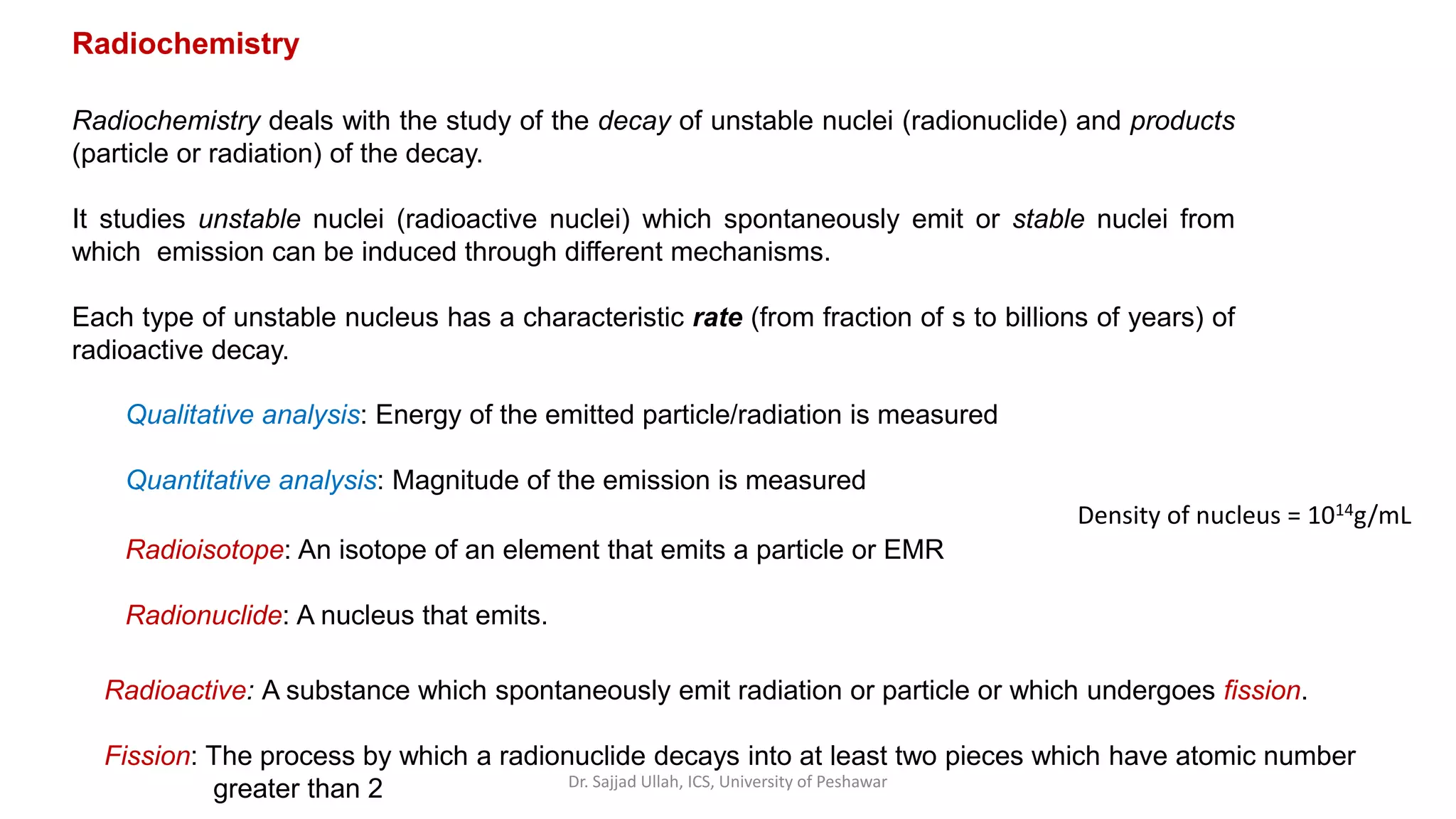 Radiochemical methods of analysis | PDF