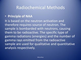 Radiochemical methods | PDF