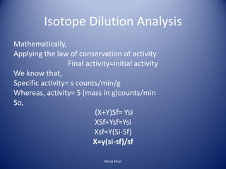 Radiochemical methods | PDF