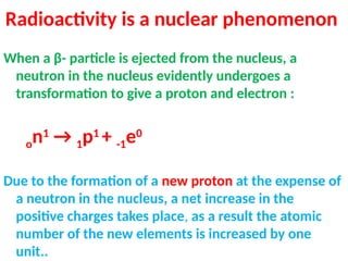 Radiochemistry Radioactivity PPT Class slide | PPTX