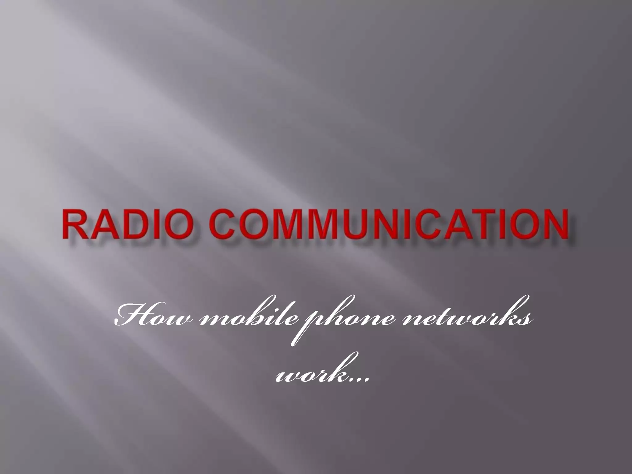 Radio communication | PPT