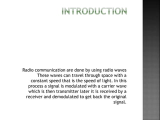Radio communication | PPTX