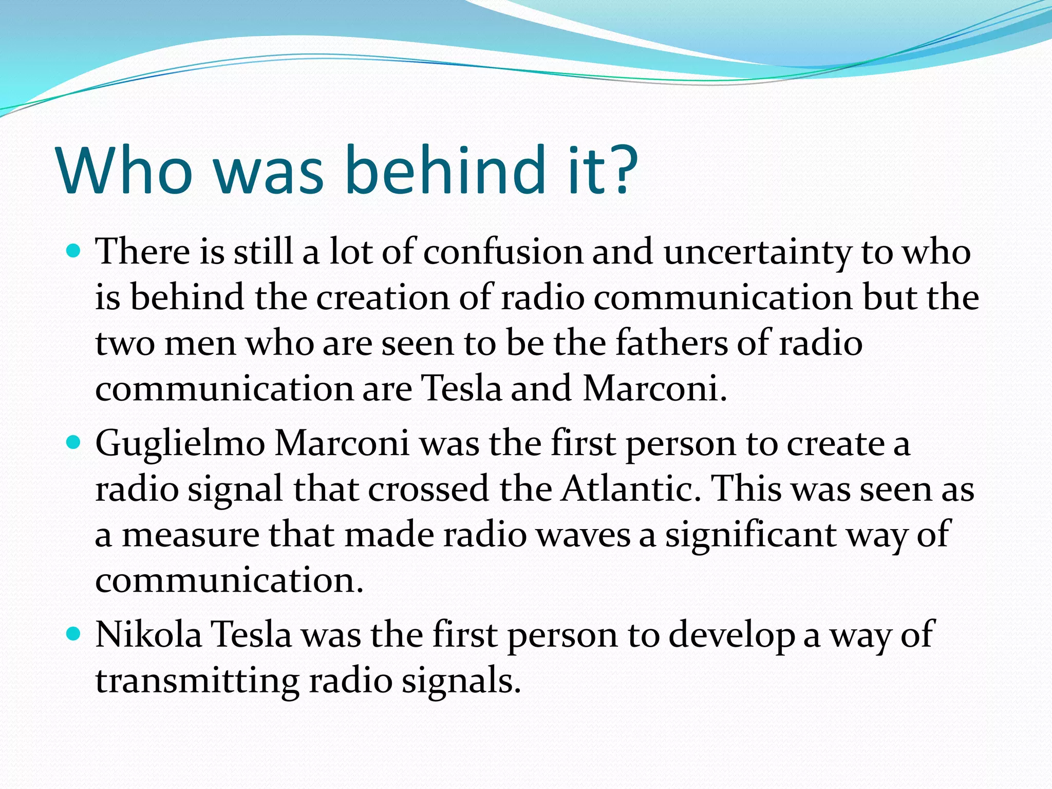 Radio communication presentation | PPTX
