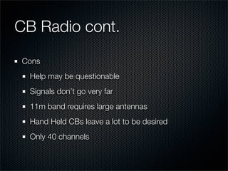 Radio Communications During an Event | PDF