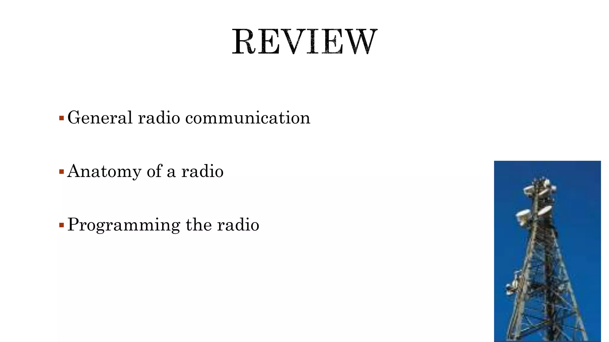 Radio comunication 101 | PPT