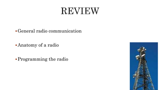 Radio comunication 101 | PPT