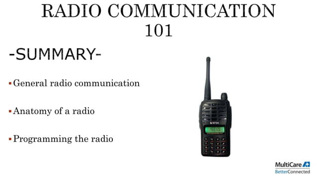 Radio comunication 101 | PPT