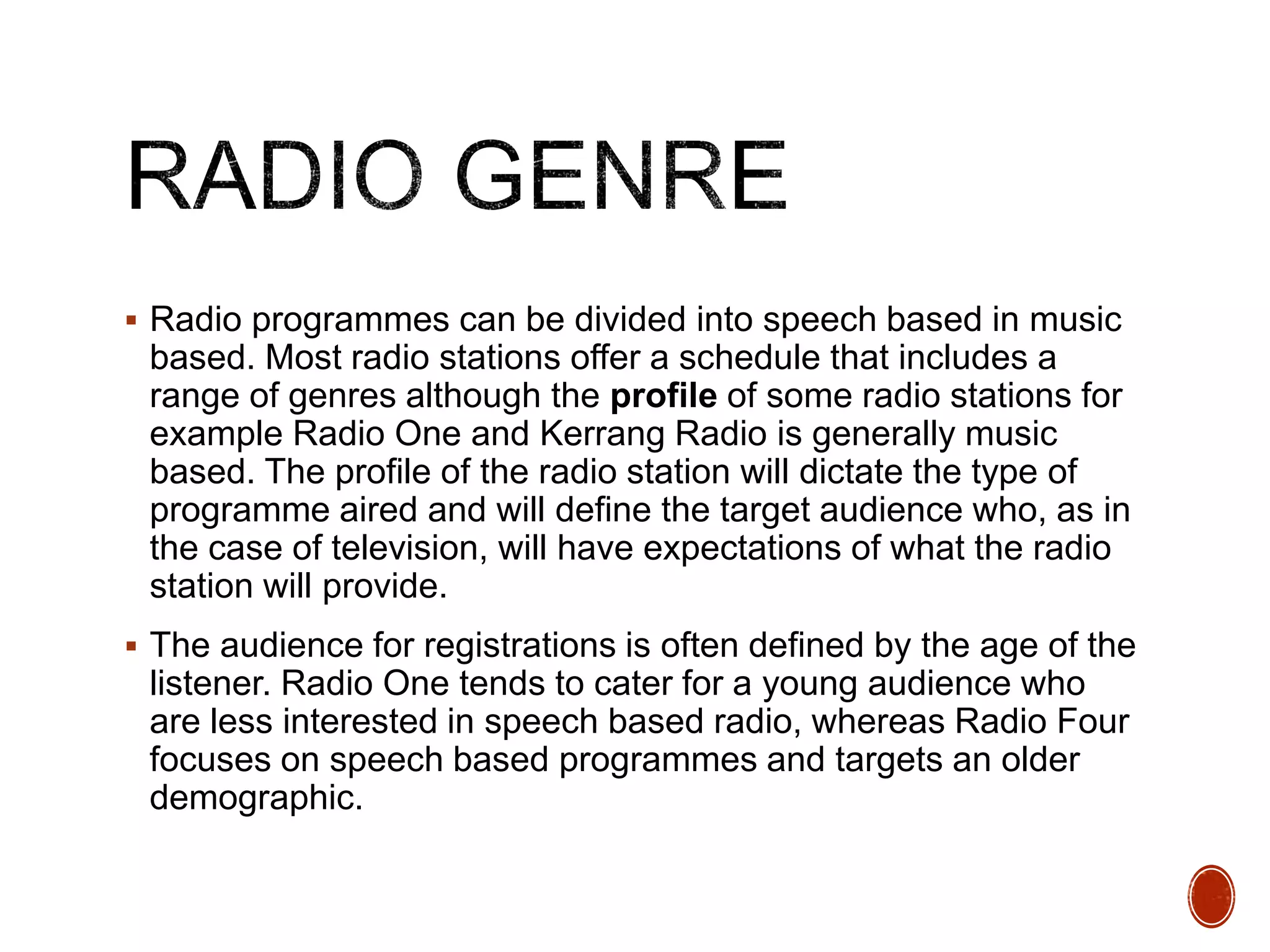 WJEC MS1 Exam: Radio codes and conventions | PPTX