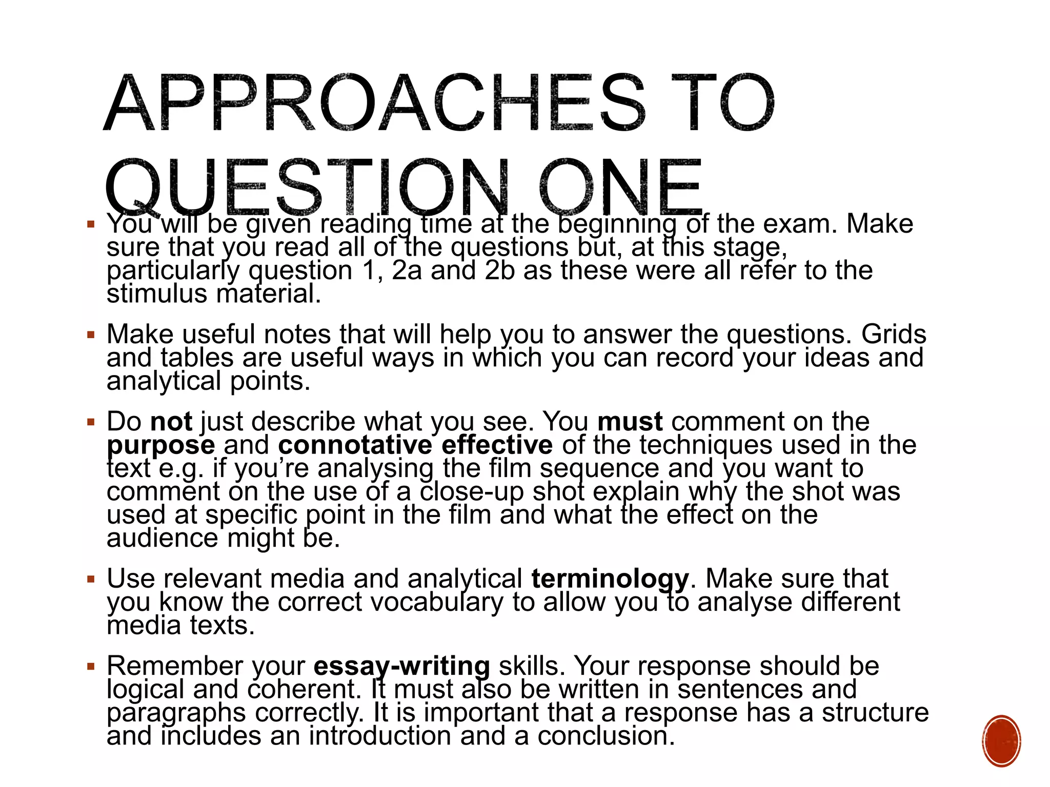 WJEC MS1 Exam: Radio codes and conventions | PPTX