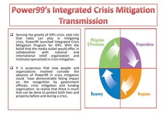 Radio & Crisis Mitigation | PPT