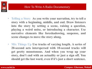 Radio documentary | PPTX