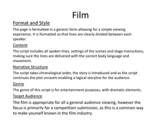 Radio drama | PPTX | Screenwriting | Content Production