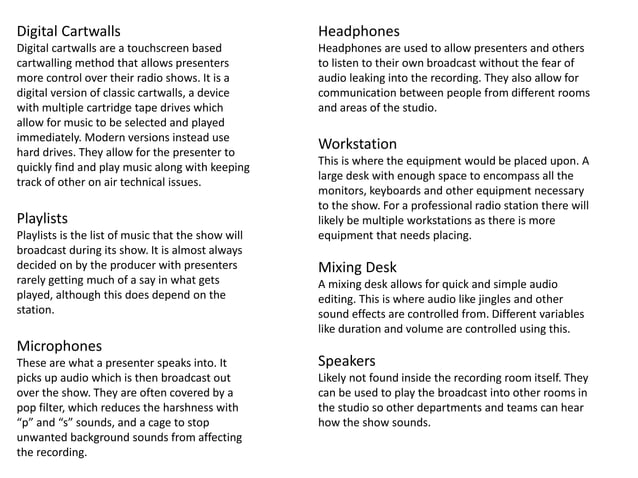 Radio equipment | PPT