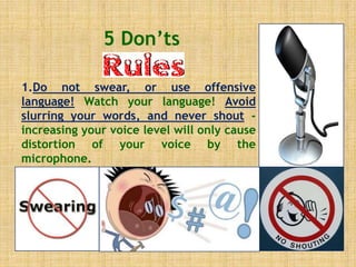 Radio etiqette guidelines | PPTX