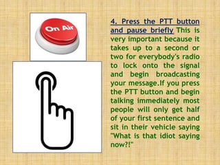 Radio etiqette guidelines | PPTX
