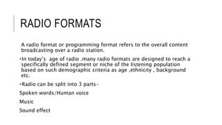 Radio formats | PPTX