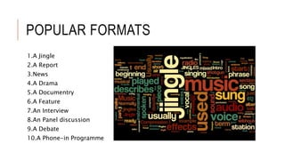 Radio formats | PPTX