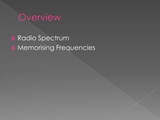 Radio frequencies | PPTX