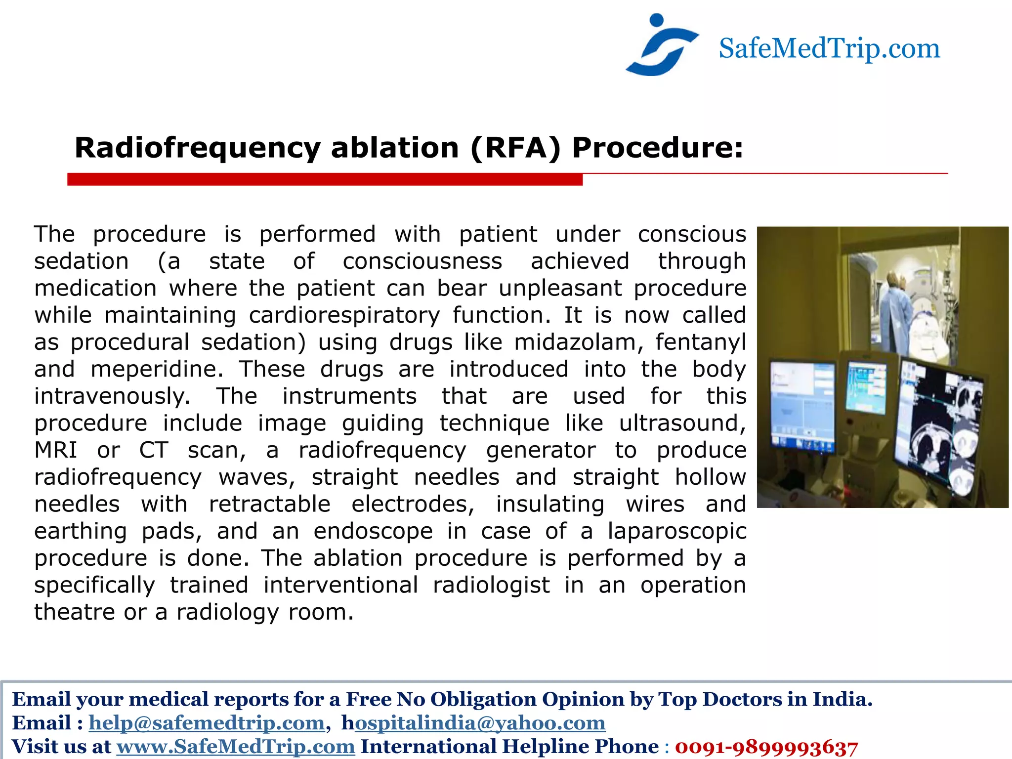 Radio Frequency Ablation (RFA Treatment ) -Modern Technology for ...