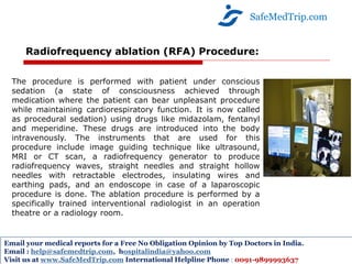 Radio Frequency Ablation (RFA Treatment ) -Modern Technology for ...