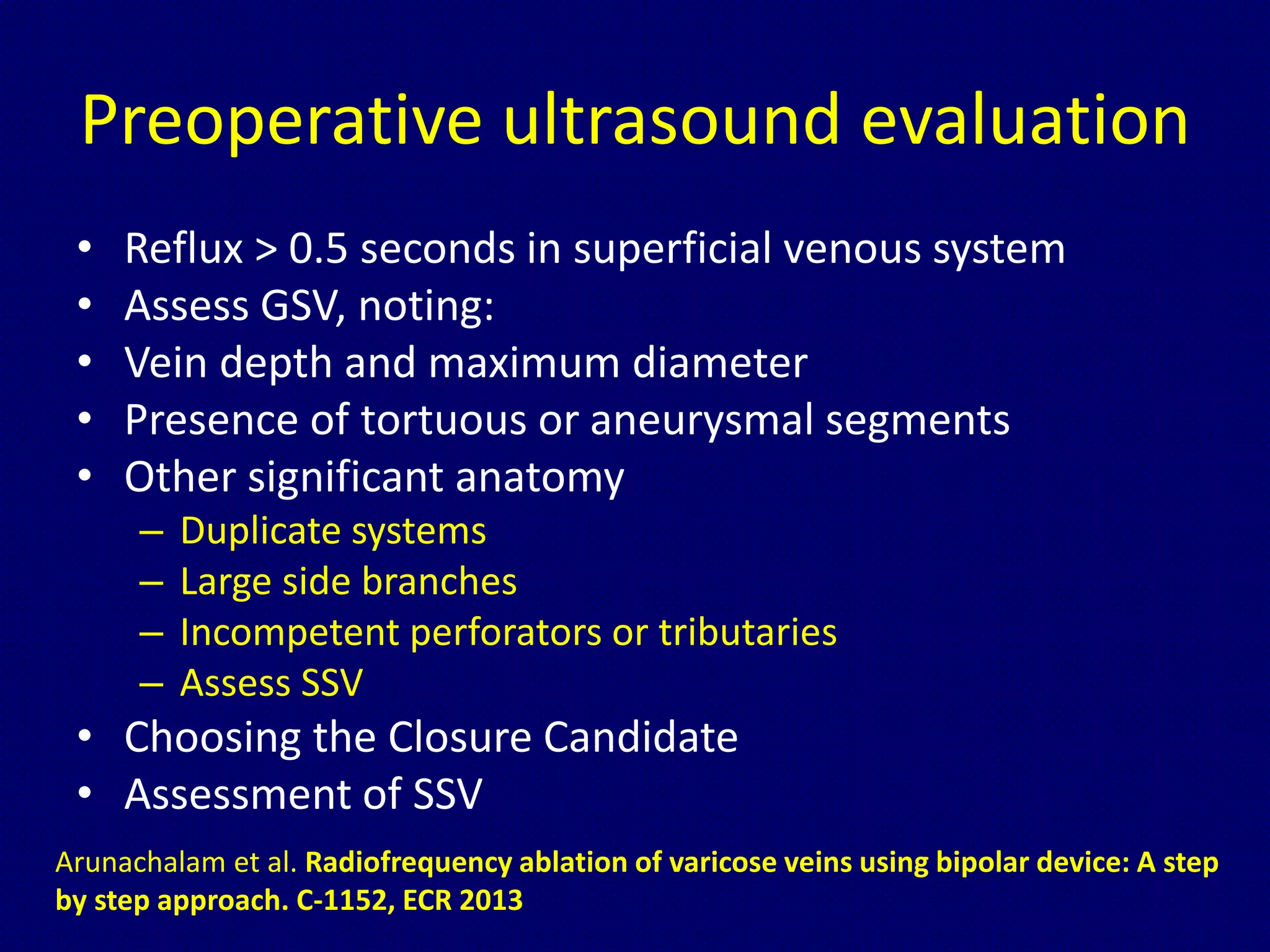 Radiofrequency ablation of varicose veins Dr. Muhammad Bin Zulfiqar | PPTX