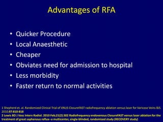 Radiofrequency ablation of varicose veins Dr. Muhammad Bin Zulfiqar | PPTX