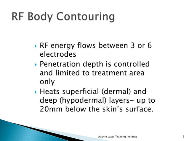 Radio frequency body contouring | PPTX