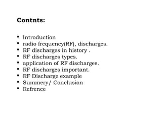 Radio frequency discharge | PPT