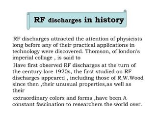 Radio frequency discharge | PPT
