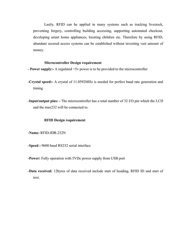 Radio frequency identification system | PDF