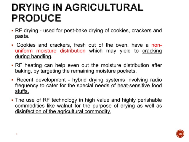 Radio frequency processing and Microwave heating in food processing | PPTX