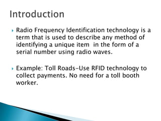 Radio frequency technology | PPTX