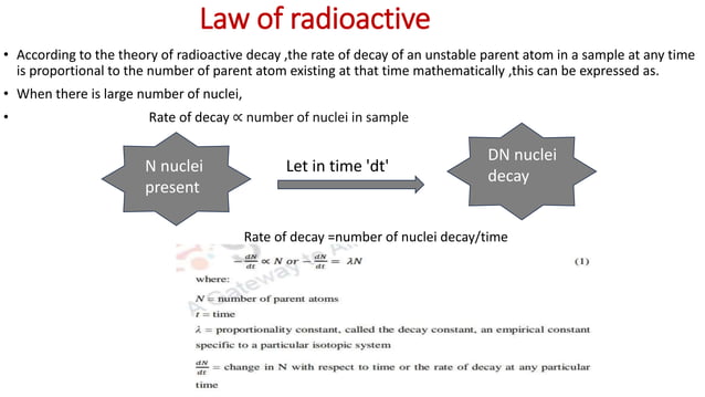 Radiogenic isotopes and dating methods k-Ar methods decay process .. | PPT