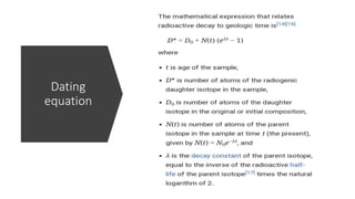 Radiogenic isotopes and dating methods k-Ar methods decay process .. | PPT