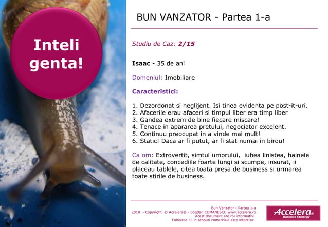 Radiografia unui bun vanzator accelera 2010 part 1 | PPT