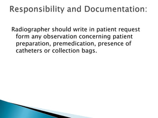 Radiographer responsibilities | PPTX