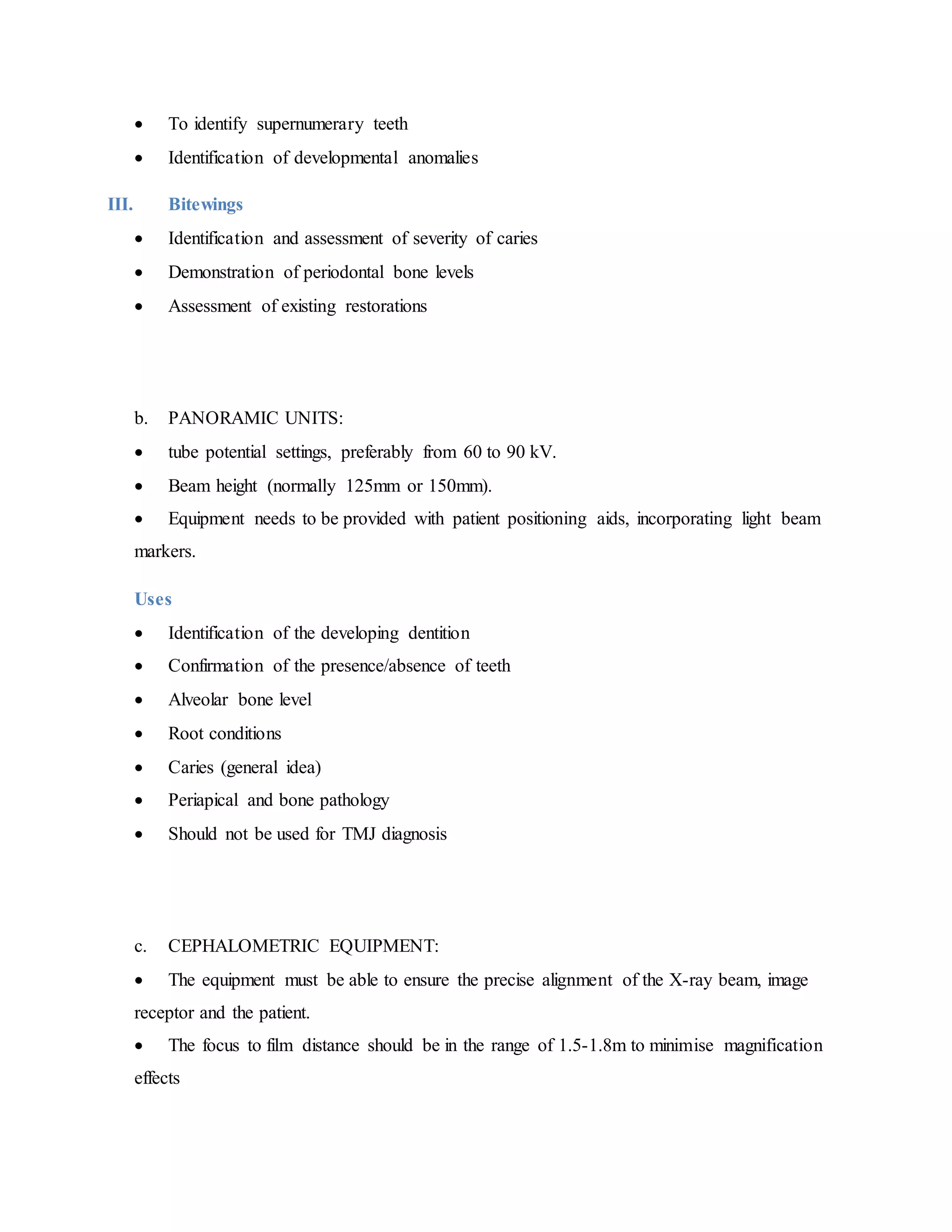 Radiograph guidelines for orthodontists by Almuzian | DOCX
