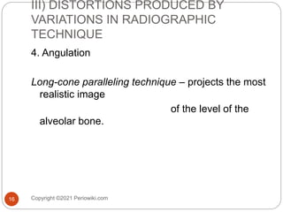 Radiographic aids in periodontal disease diagnosis part I | PPTX
