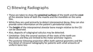 RADIOGRAPHIC AIDS IN THE DIAGNOSIS OF PERIODONTAL DISEASES.pptx ...