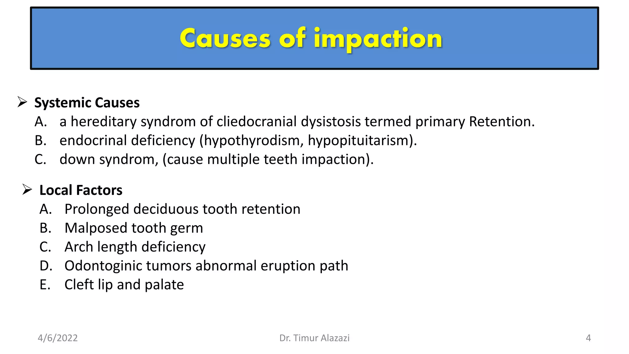 Radiographical assesment of impacted teeth | PPTX